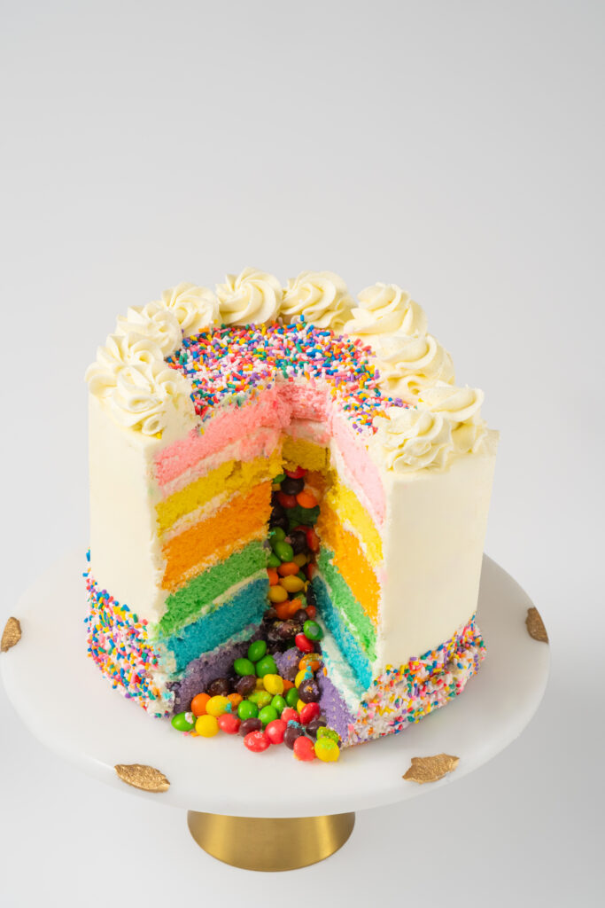 Rainbow Explosion Cake - A Festive Delight for Any Occasion