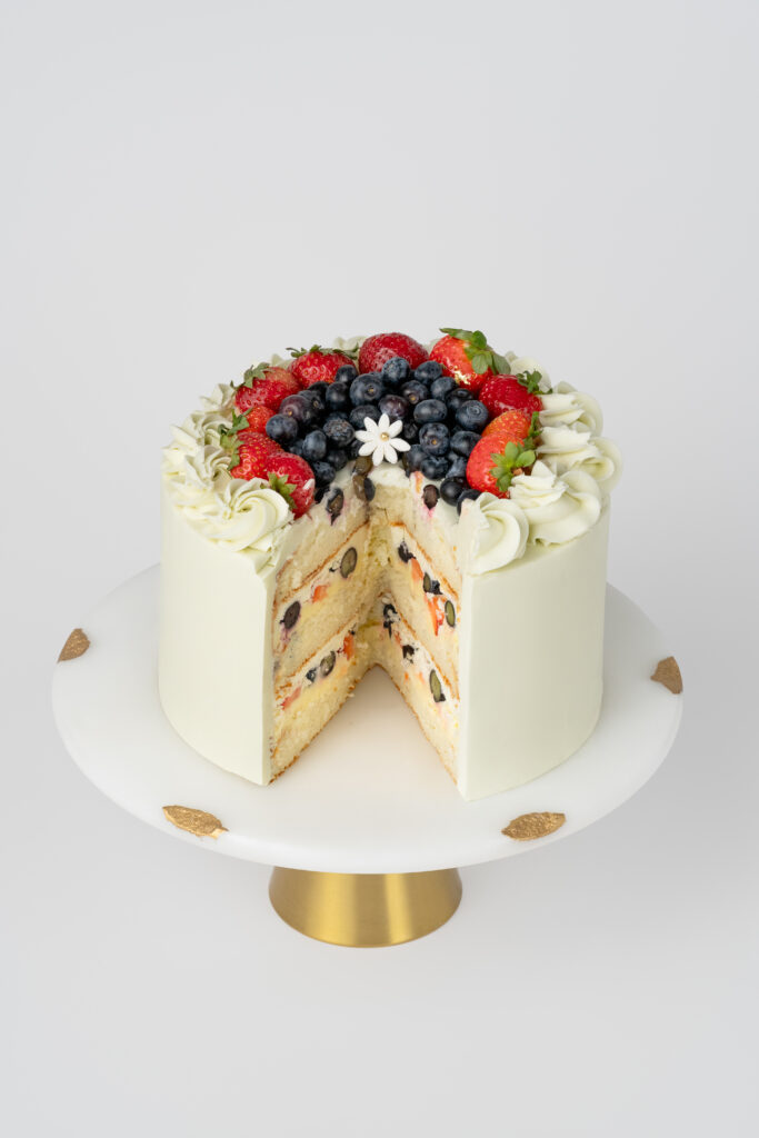 Refreshing Mixed Berry Vanilla Cake - A Perfect Dessert